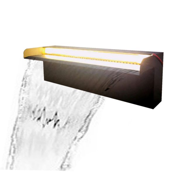 Stainless Steel Sheer Descents with LED light – Poolsparlight