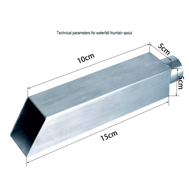 Square Water Fountain Spout Scupper for Pools Ponds Fountains ...