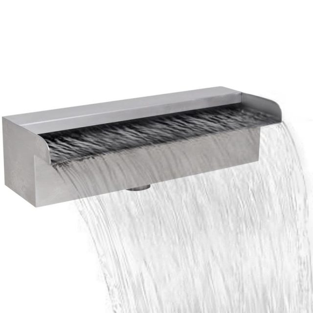 Rectangular Waterfall Pool Fountain Stainless Steel – Poolsparlight