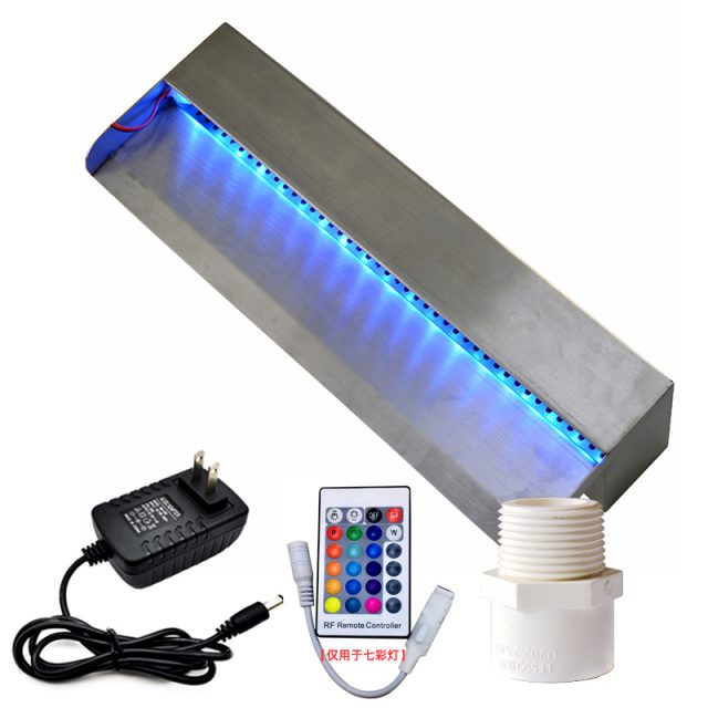 Stainless Steel Sheer Descents with LED light – Poolsparlight
