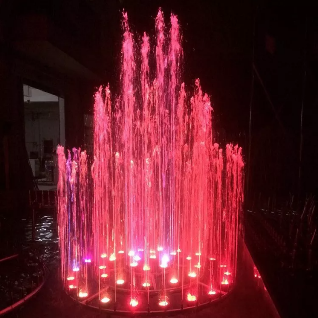 Small musical fountain with LED lights – Poolsparlight
